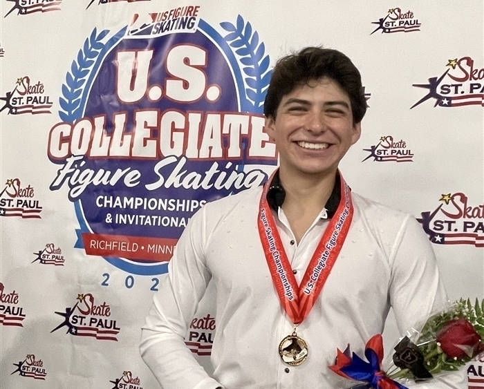 Skater's big win featured on Chicago TV news | Lake Forest College
